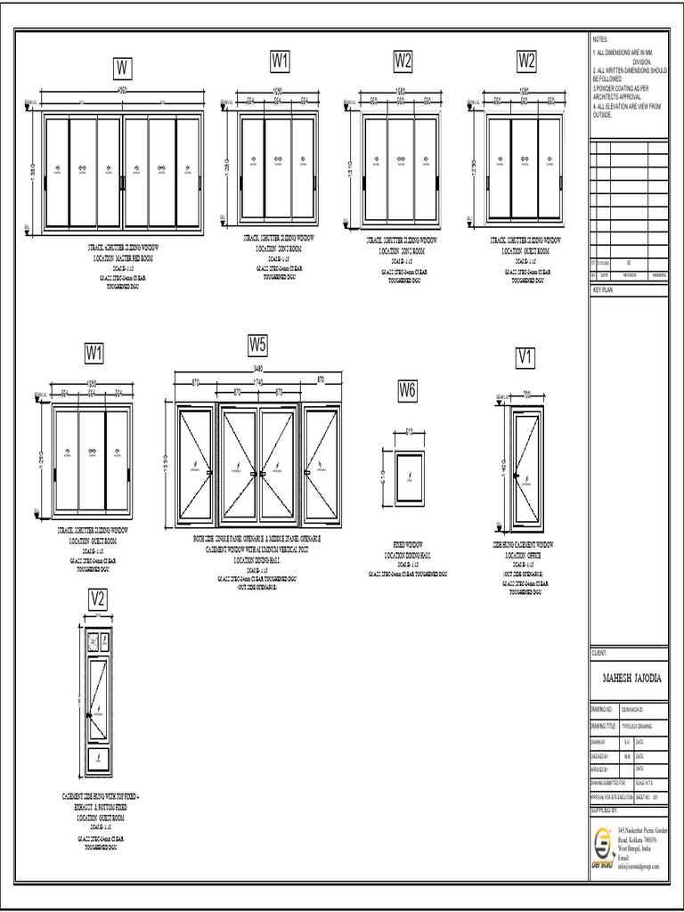 Sliding Window Typology Details | PDF | Glass Applications | Glass Art