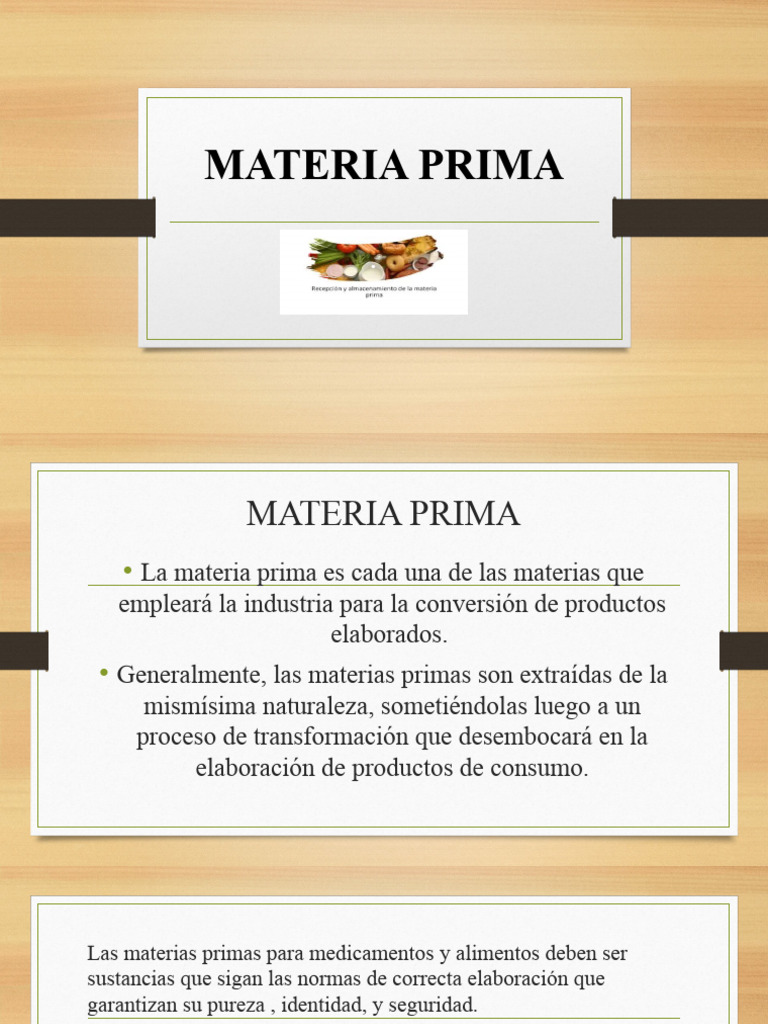 Materia Prima | PDF | Importar | Materia prima