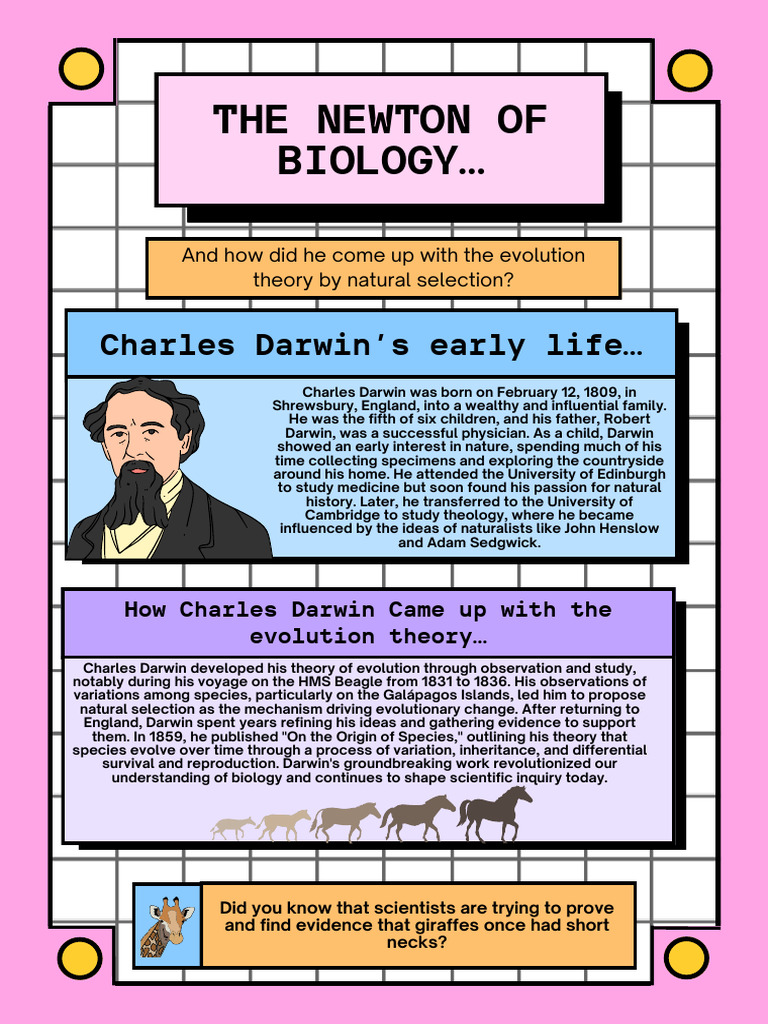 The Newton of Biology (Charles Darwin) Research Paper | PDF | Evolution ...