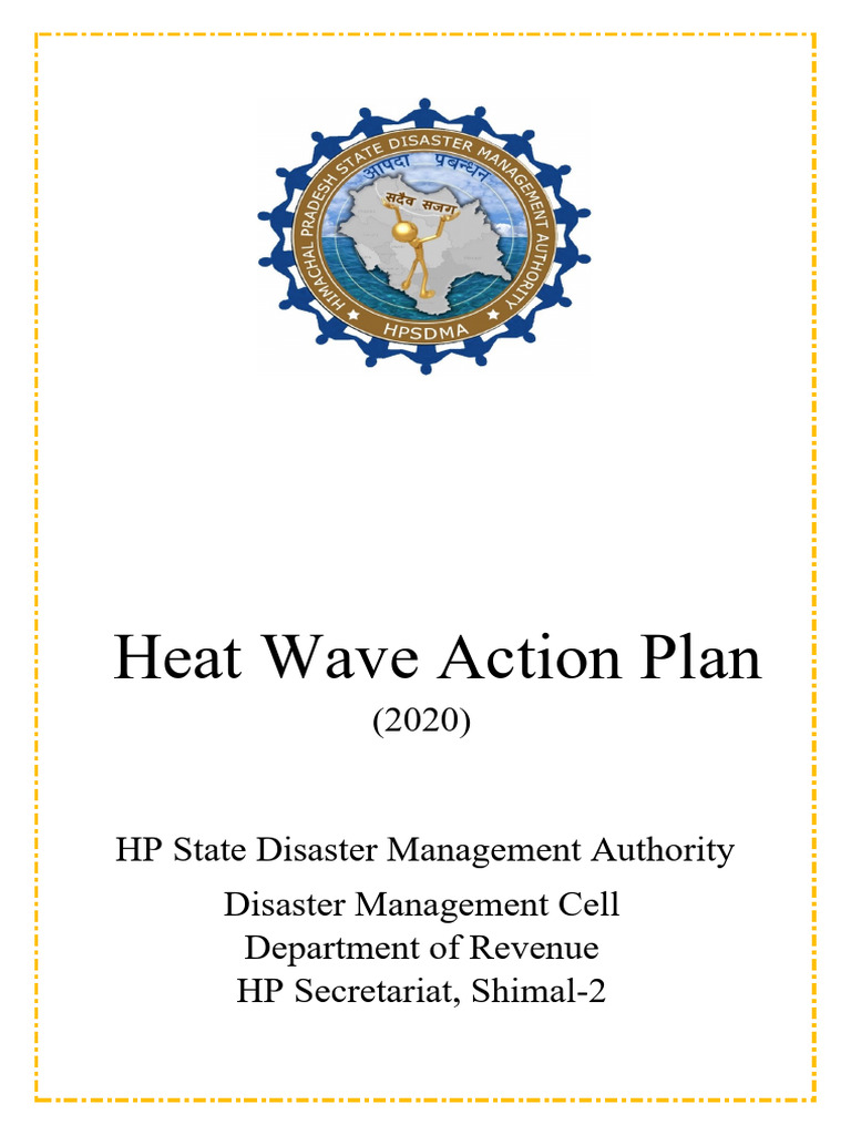 Himachal Pradesh State Heatwave Action Plan | PDF | Heat Wave ...