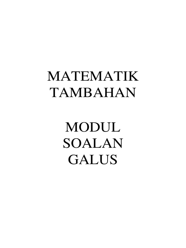 Add Math Galus | PDF
