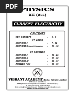Current Electricity Formula Sheet Class12 NEET | PDF