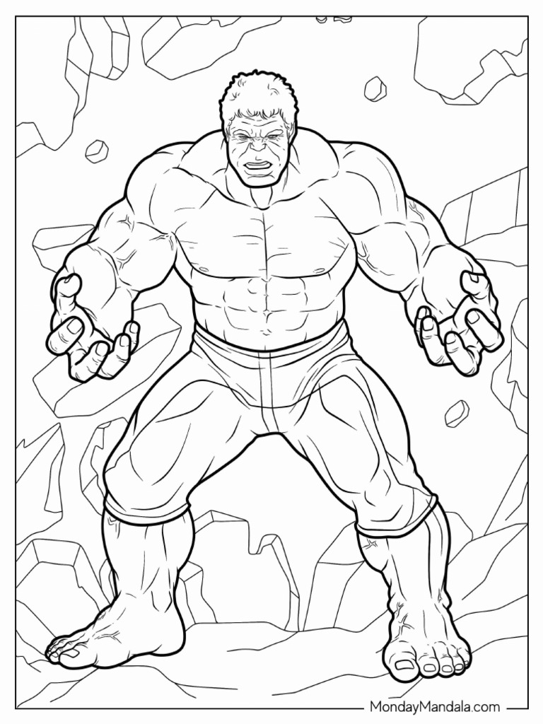 Hulk Coloring Page | PDF