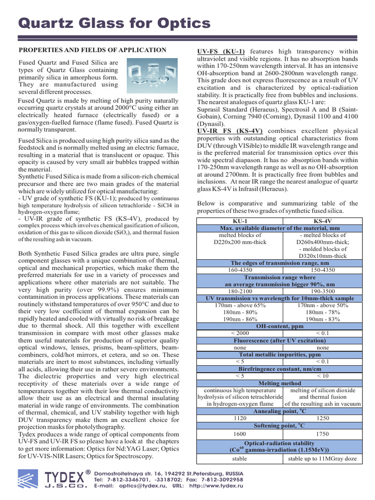 Quartz Filter | PDF | Physical Chemistry | Secondary Sector Of The Economy
