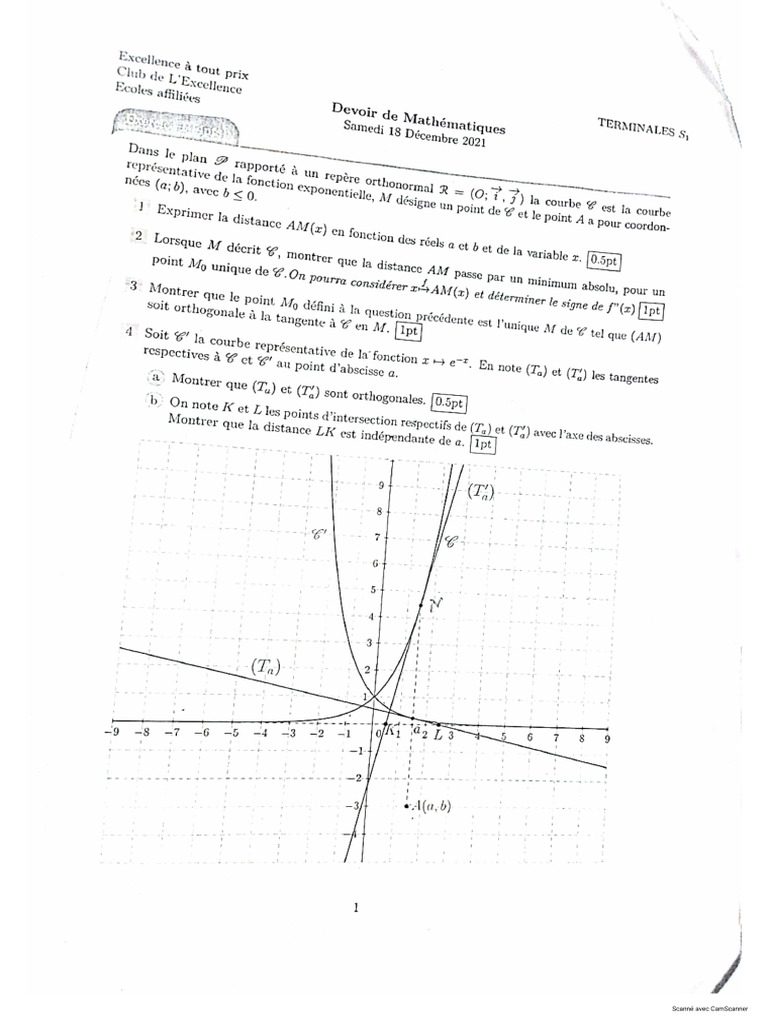 Devoir Maths N 1 Ts1 Pdf