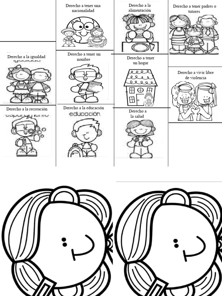 Derechos de Los Niños para Colorear | PDF