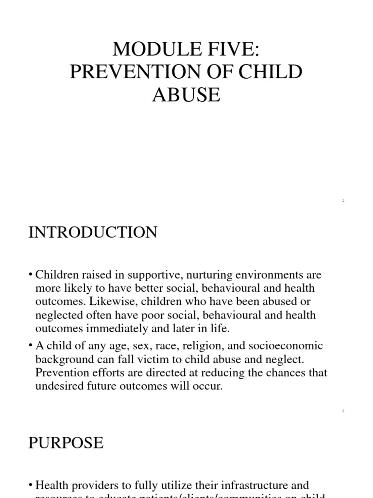 Module Five | Download Free PDF | Child Abuse | Parenting