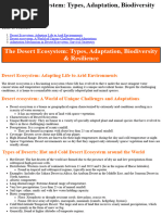 Case Study - Adaptations and Human Activity in The Thar Desert | PDF | Desert | Landscape