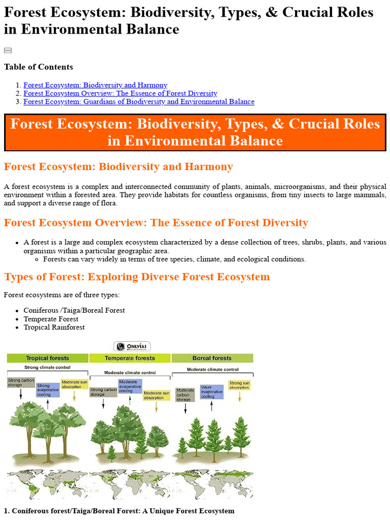 10.Forest Ecosystem | Download Free PDF | Forests | Rainforest
