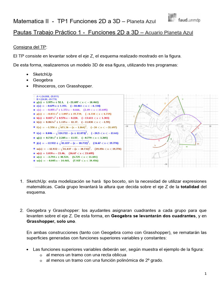 Modelado 3D de Funciones Matemáticas | PDF | Conceptos matemáticos | Geometría