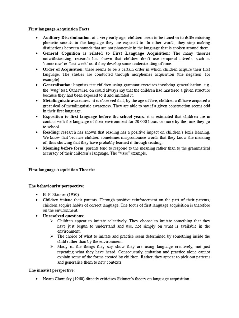 How Languages are Learned | PDF | Second Language Acquisition ...