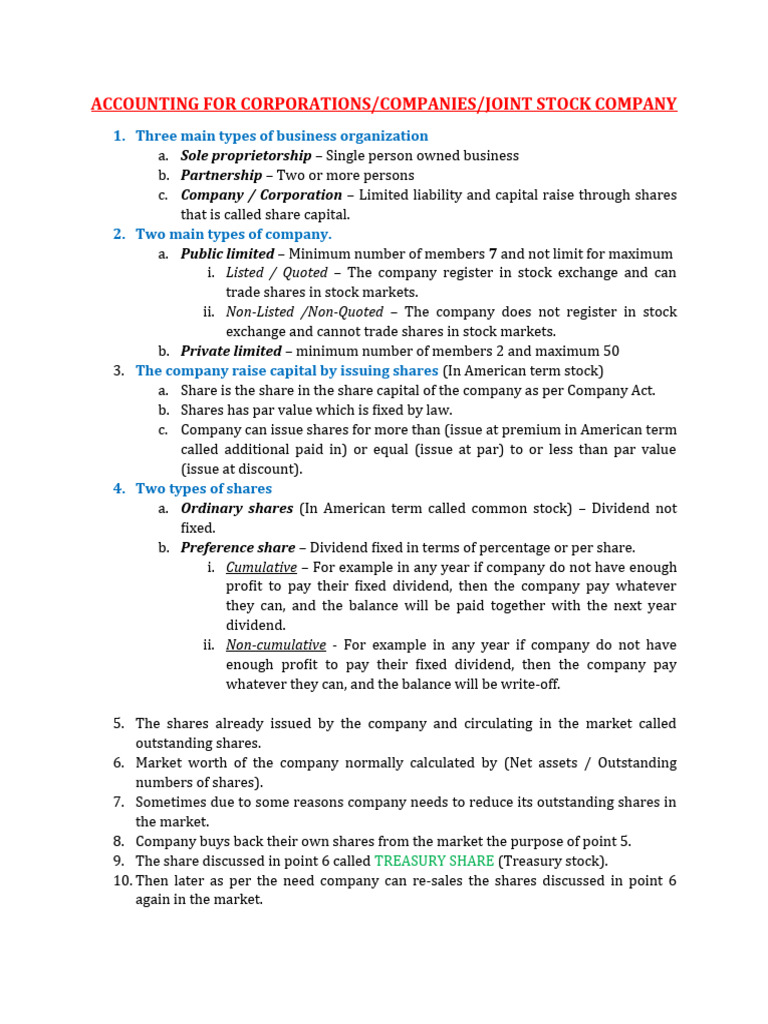 Corporate Accounting Basics | PDF | Stocks | Dividend