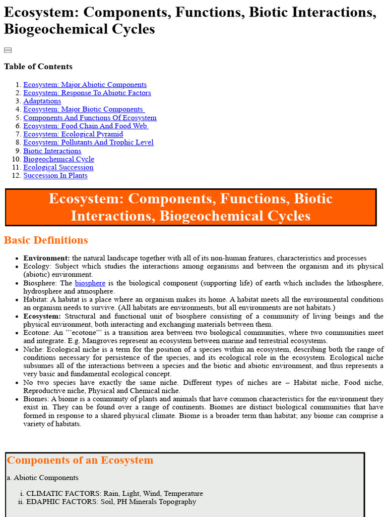 13.Ecosystem1 | PDF | Food Web | Ecosystem