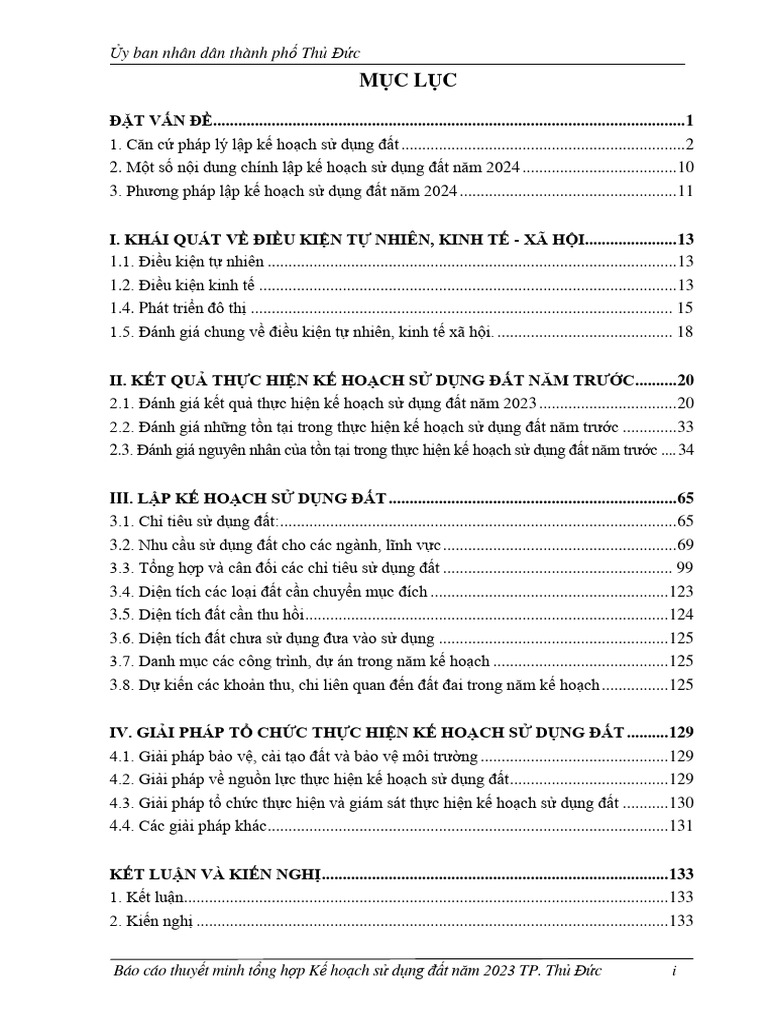 Du Thao BCTM KHSDD 2024 TP Thu Duc 72202410 | PDF