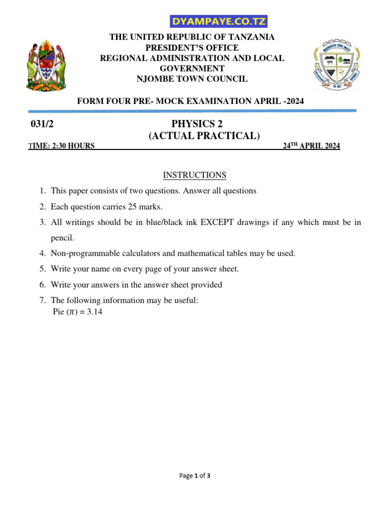 Physics 2 A Fiv | PDF | Pendulum | Physics