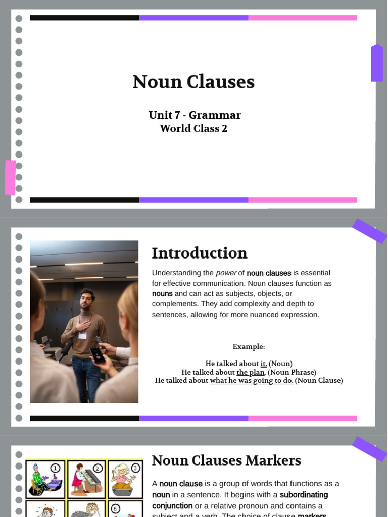 Understanding Noun Clauses in Grammar | PDF | Clause | Noun