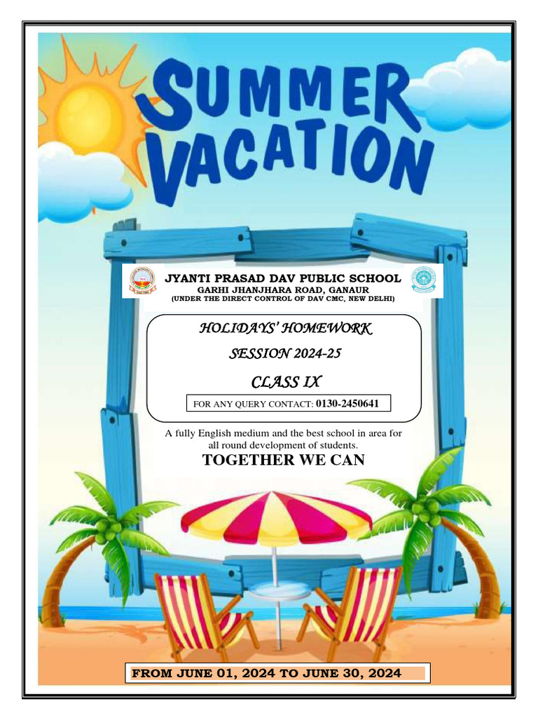 9th Class Holiday Homework 2024-25 | PDF | Equations | Polynomial