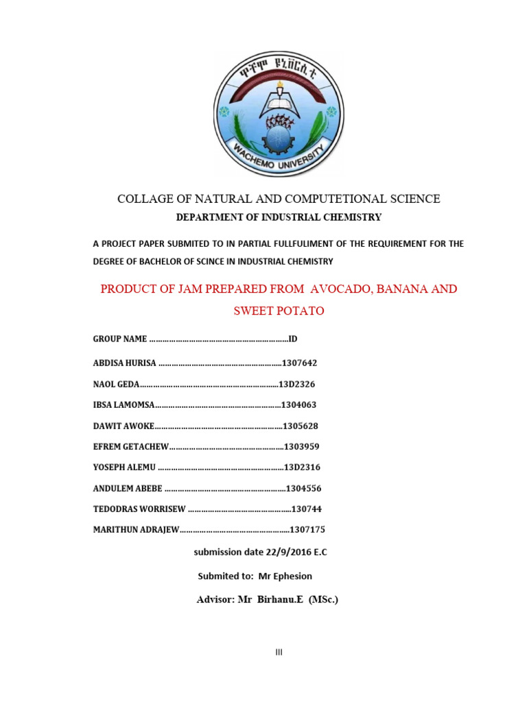 jam product | PDF | Fruit Preserves | Nutrition