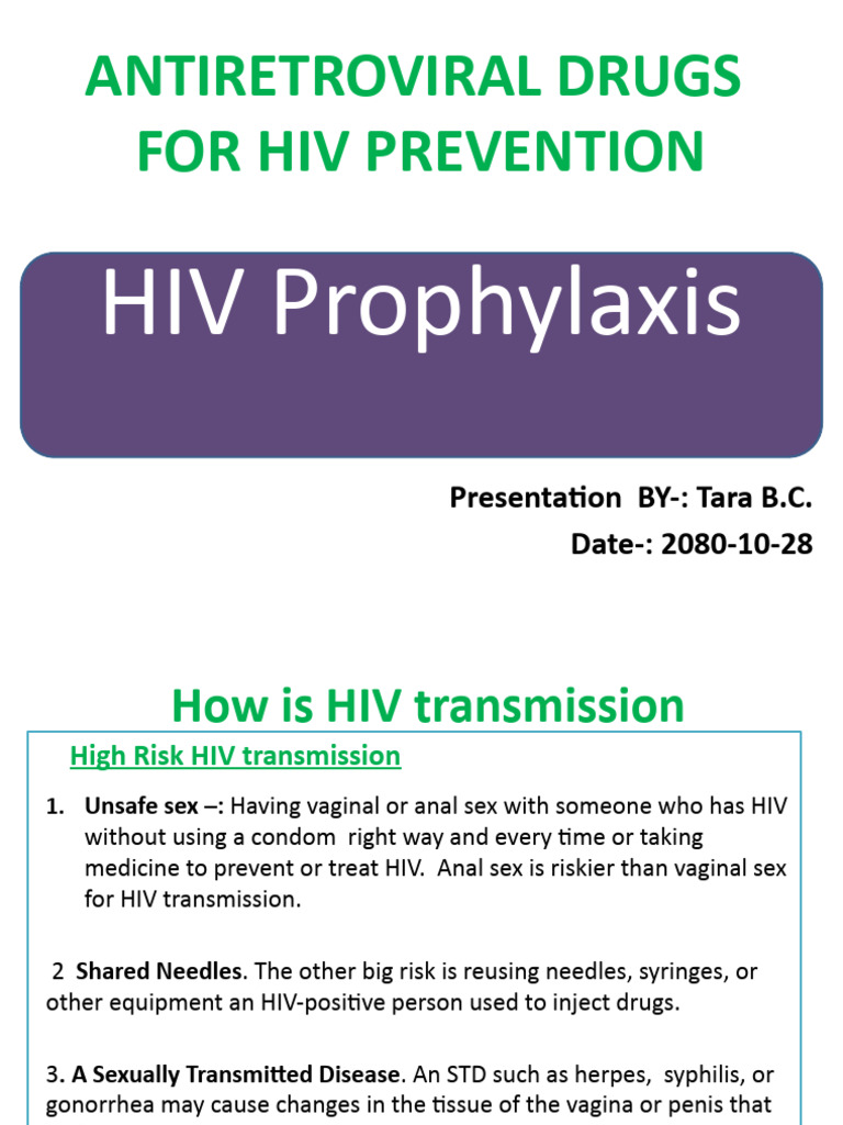 Orientation prophylaxis - 1 | PDF | Hiv/Aids | Hiv