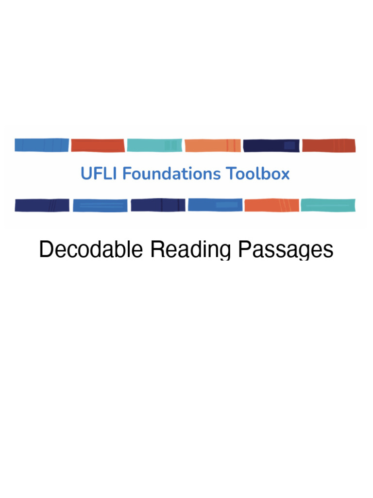 UFLI Decodables | PDF