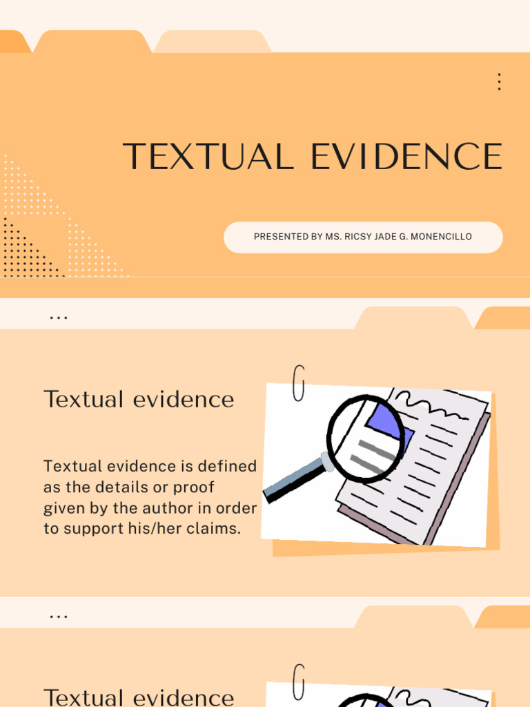 Textual Evidence | PDF | Healthy Diet | Diet (Nutrition)
