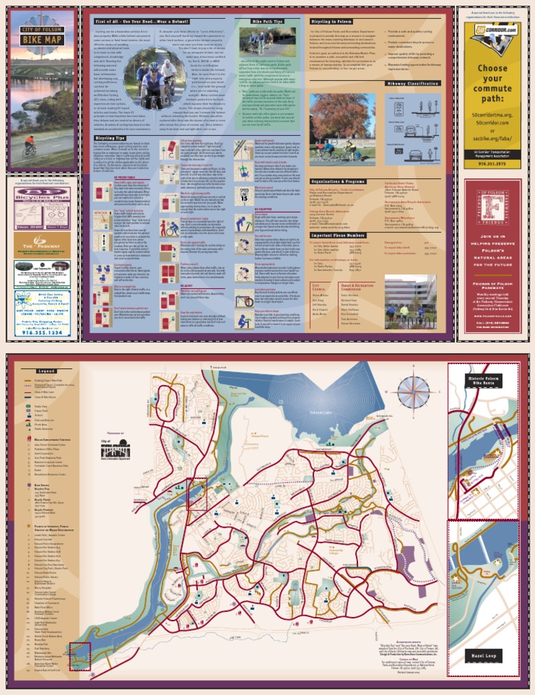 Folsom Bike Trail Map | PDF | Cycling Infrastructure | Traffic