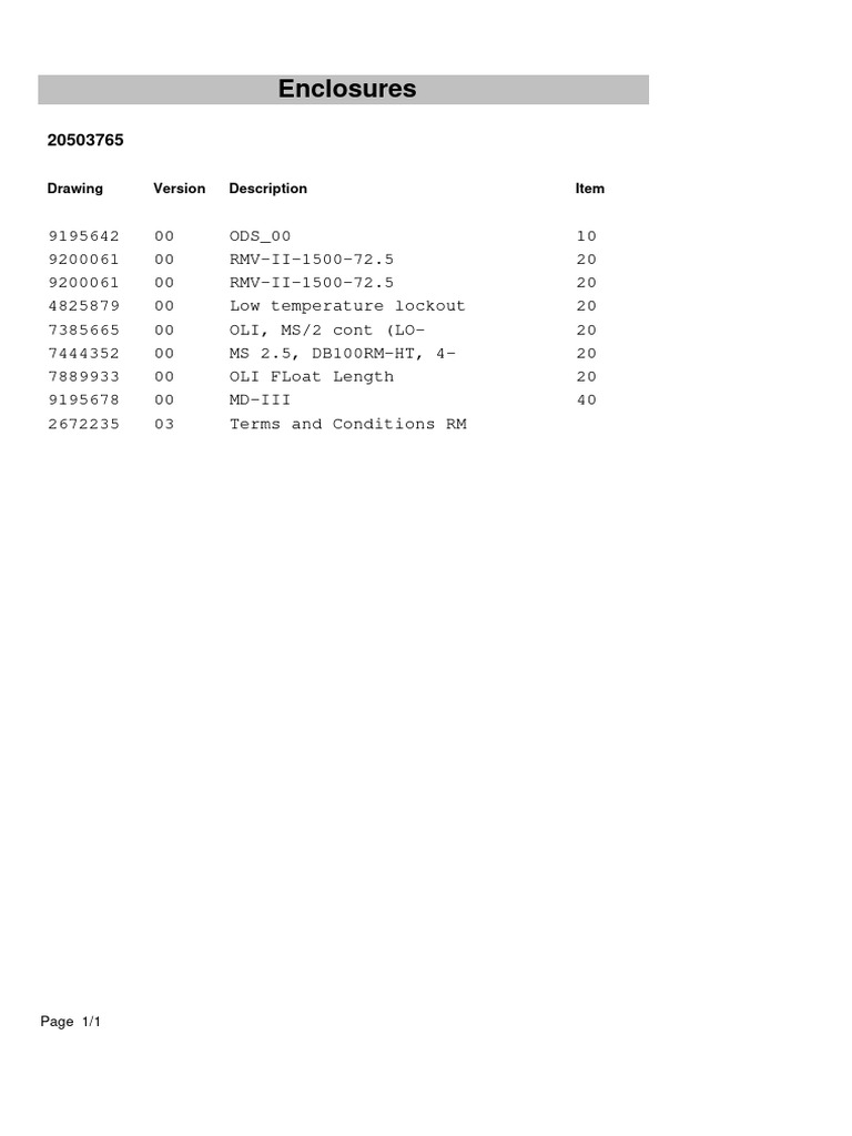 OLTC EN 0020503765 Enclosures 00 | PDF | Transformer | Switch