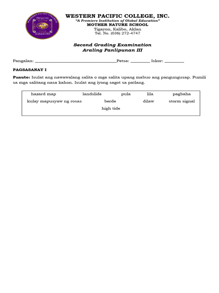 MAKABANSA EXAM. | PDF