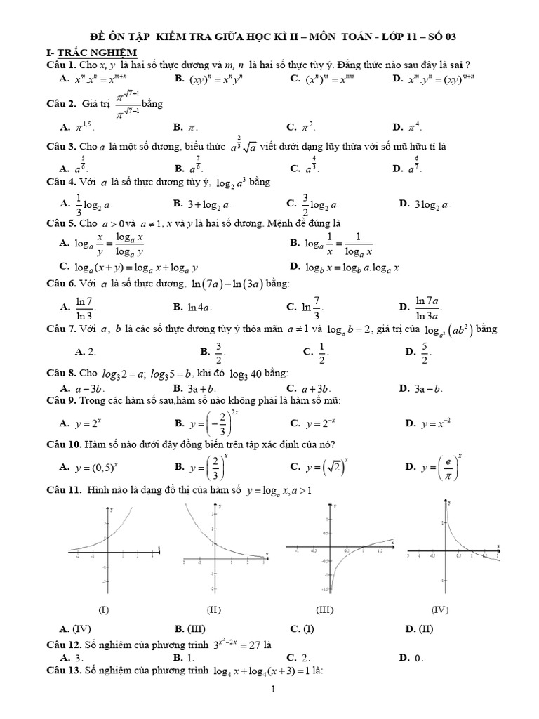 GK2 K11 Đề số 3 | PDF