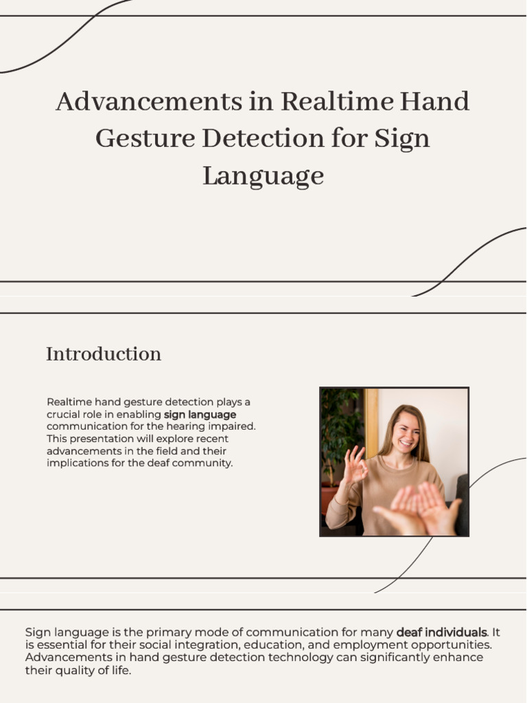 Slidesgo Advancements in Realtime Hand Gesture Detection For Sign ...