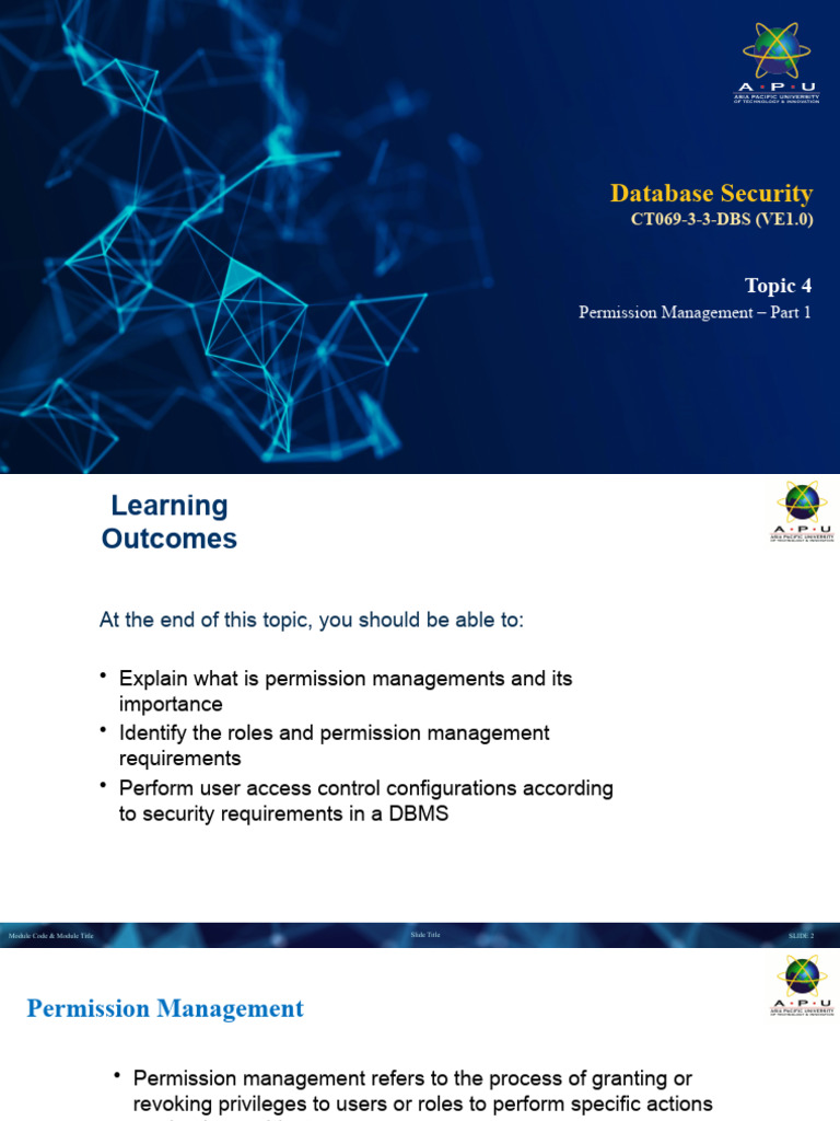 Permission Management - Part 1 | PDF | Databases | Microsoft Sql Server