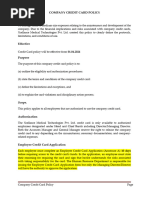 Corporate Credit Card Agreement Template | PDF | Credit Card | Expense