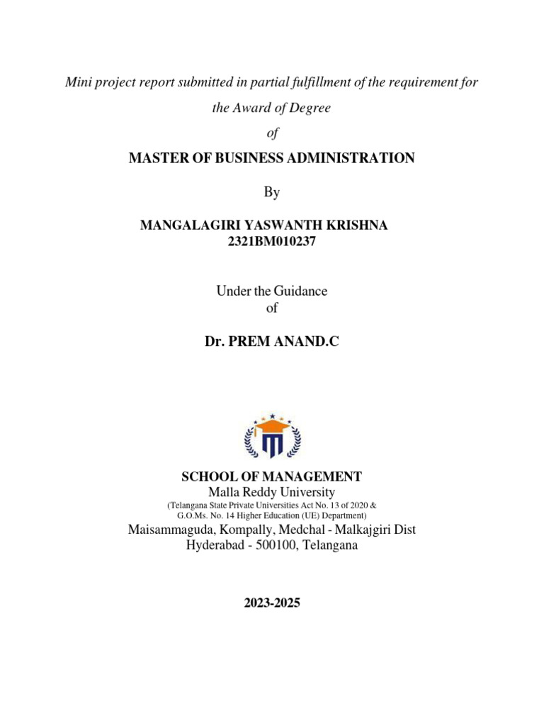 MM Project Final-2 | PDF | Healthcare Industry | Health Care