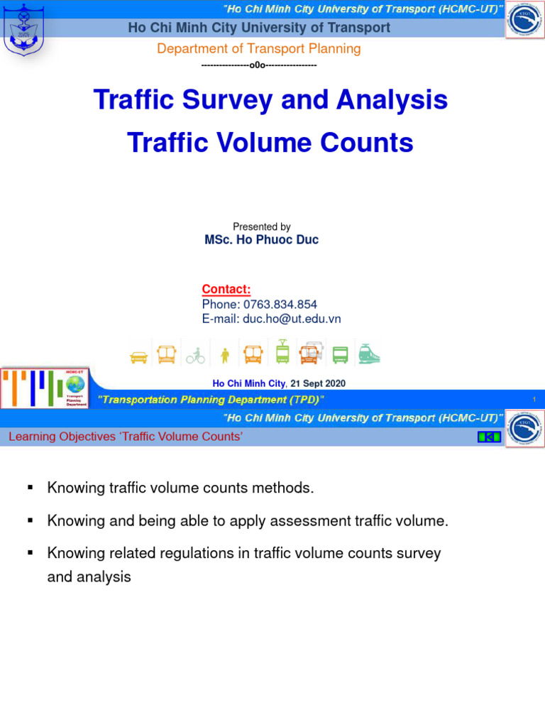 TDF - 1 Traffic Survey and Analysis - Traffic Volume Counts - 17 Apr ...