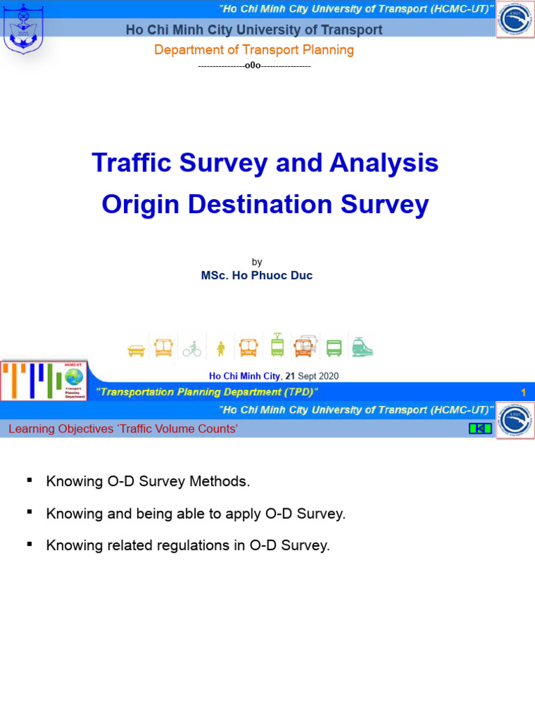 Origin-Destination Survey Methods Guide | PDF | Survey Methodology ...