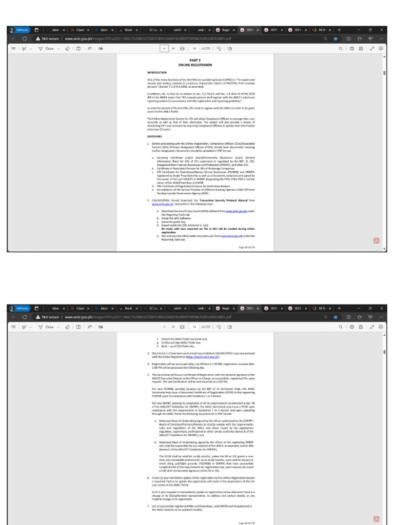 Amlc Registration | PDF