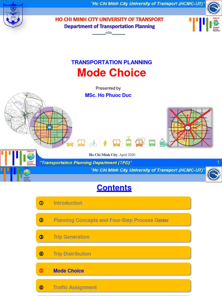 Mode Choice in Transportation Planning | PDF | Logistic Regression ...