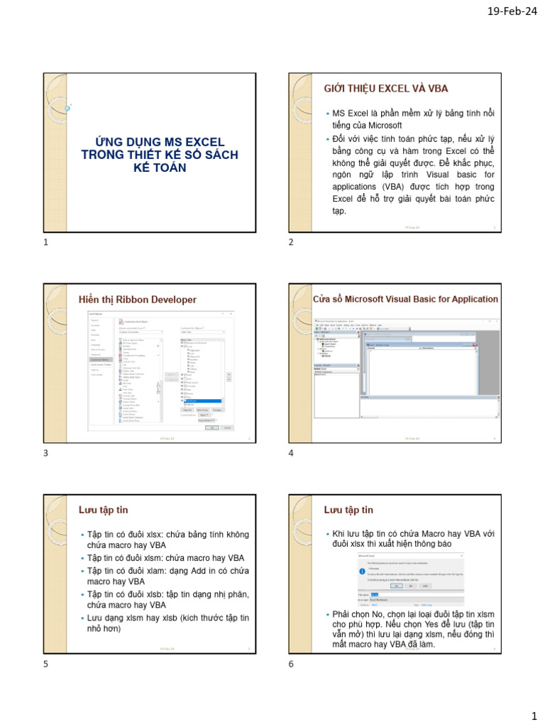 1.1 Ung Dung MS Excel Trong Thiet Ke So Sach Ke Toan VBA 1 | PDF