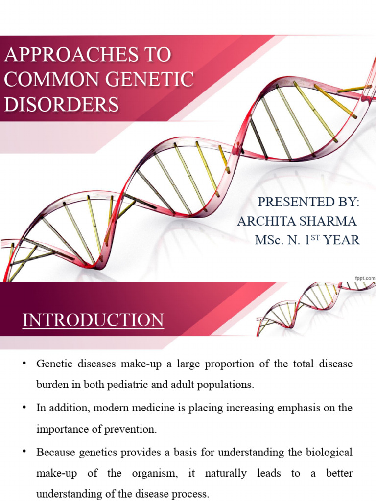 Approaches to Common Genetic Disorders | PDF | Genetic Disorder | Genetics