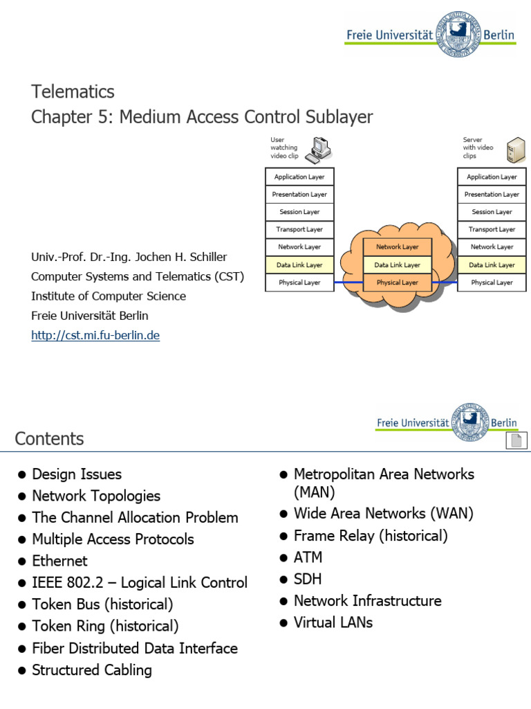 05 Medium Access Control | PDF | Computer Network | Ethernet