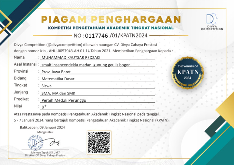 Piag - Matematika Dasar - Kompetisi Pengetahuan Akademik Tingkat Nasional | PDF