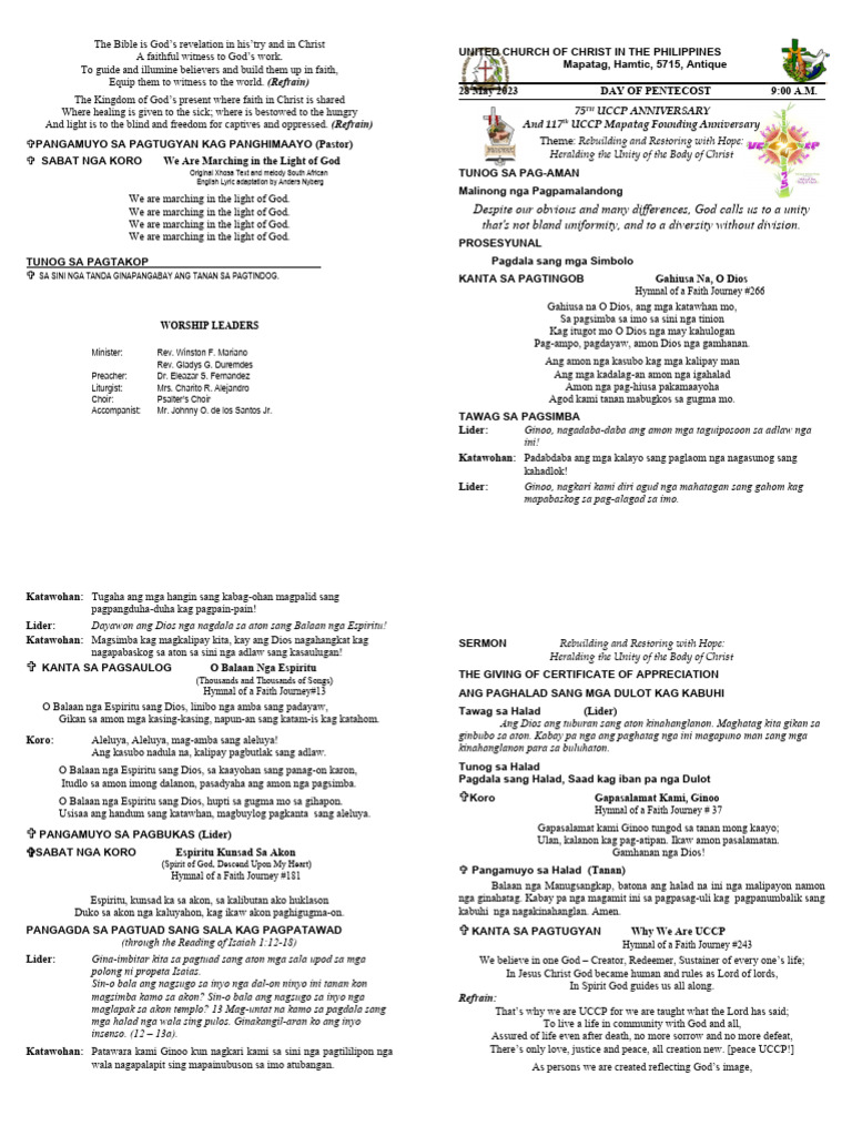 May 28 Liturgy | PDF