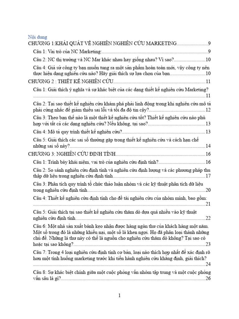 Decuongontap NCM | PDF