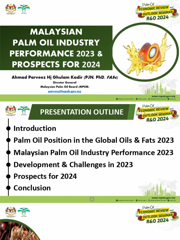 Final R&o 2024 | PDF | Palm Oil | Biodiesel
