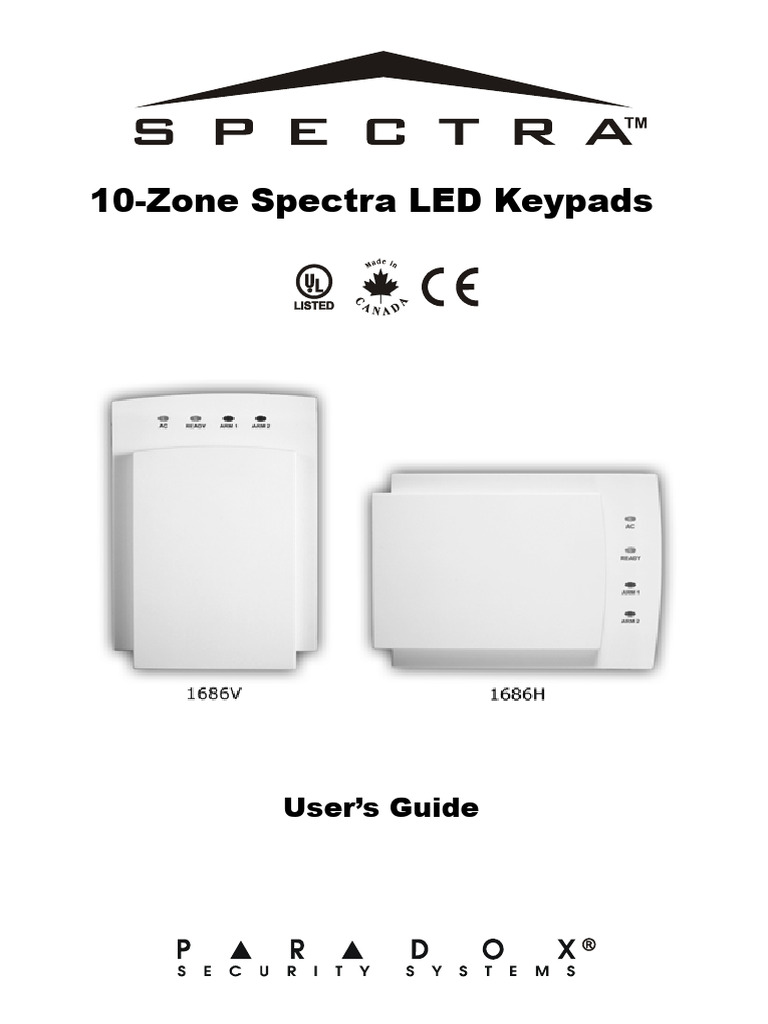 Spectra LED Keypads User Guide | PDF | Security Alarm | Fires