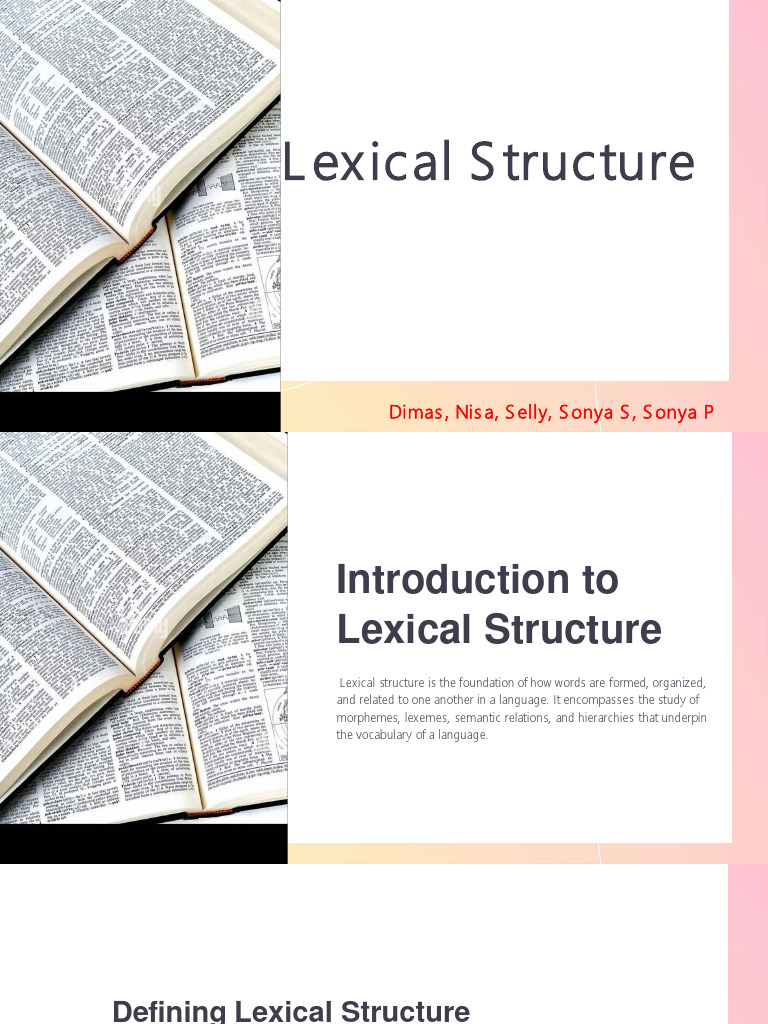 LEXICAL STRUCTURE | PDF | Word | Lexicon LEXICAL STRUCTURE | PDF | Word | Lexicon