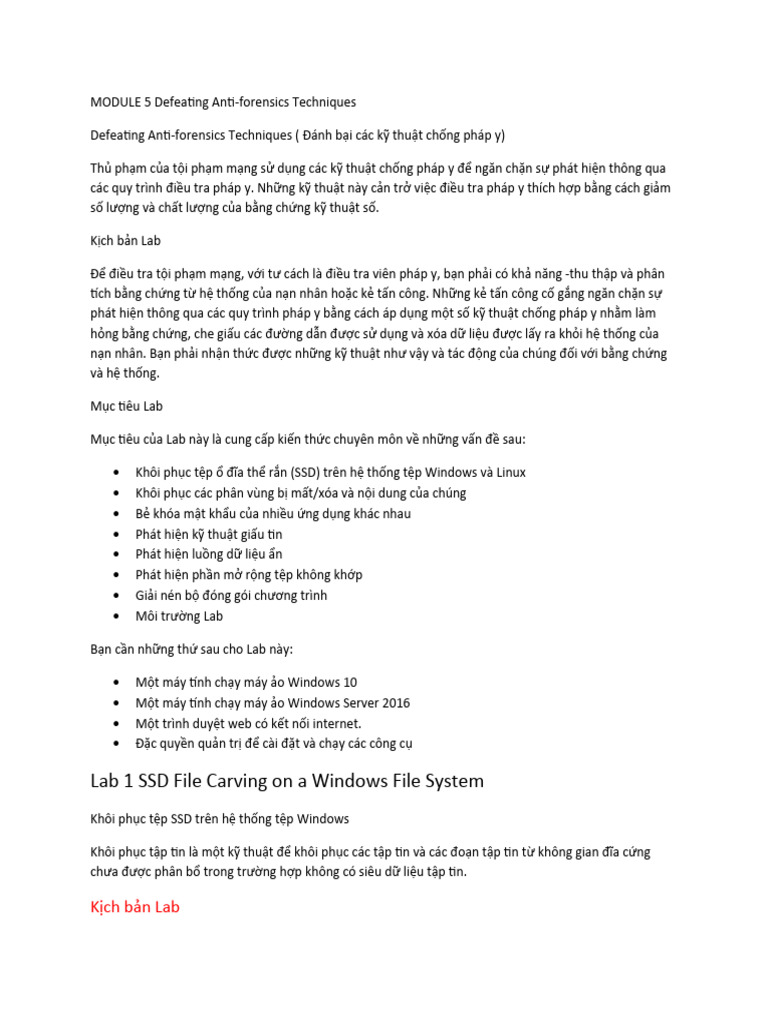 MODULE 5 Defeating Anti | PDF