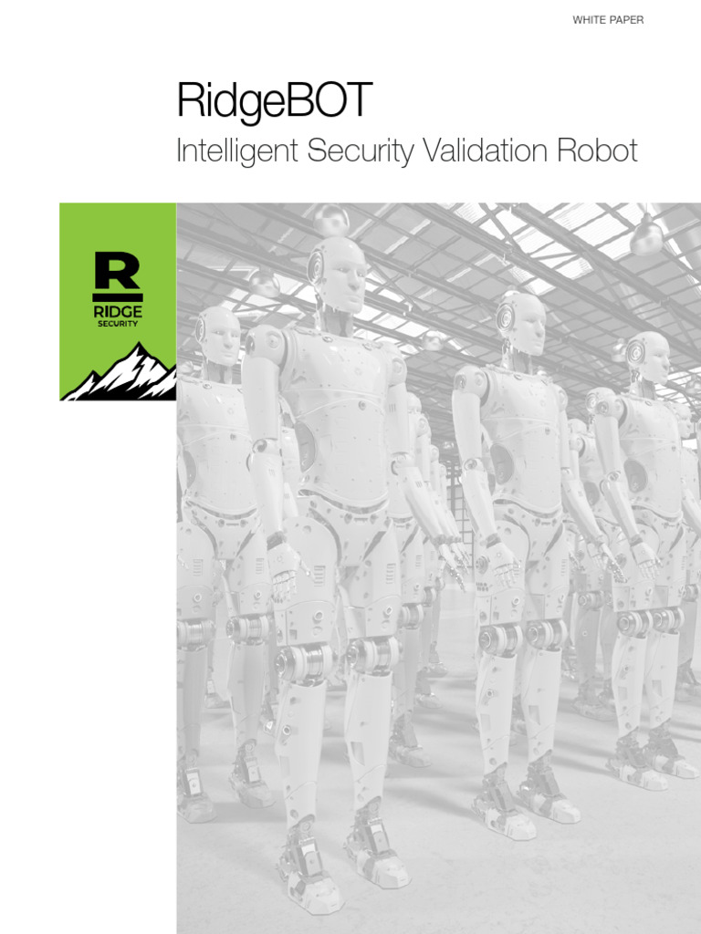 RidgeBOT WP - 040320 Web 1 | PDF | Security | Computer Security