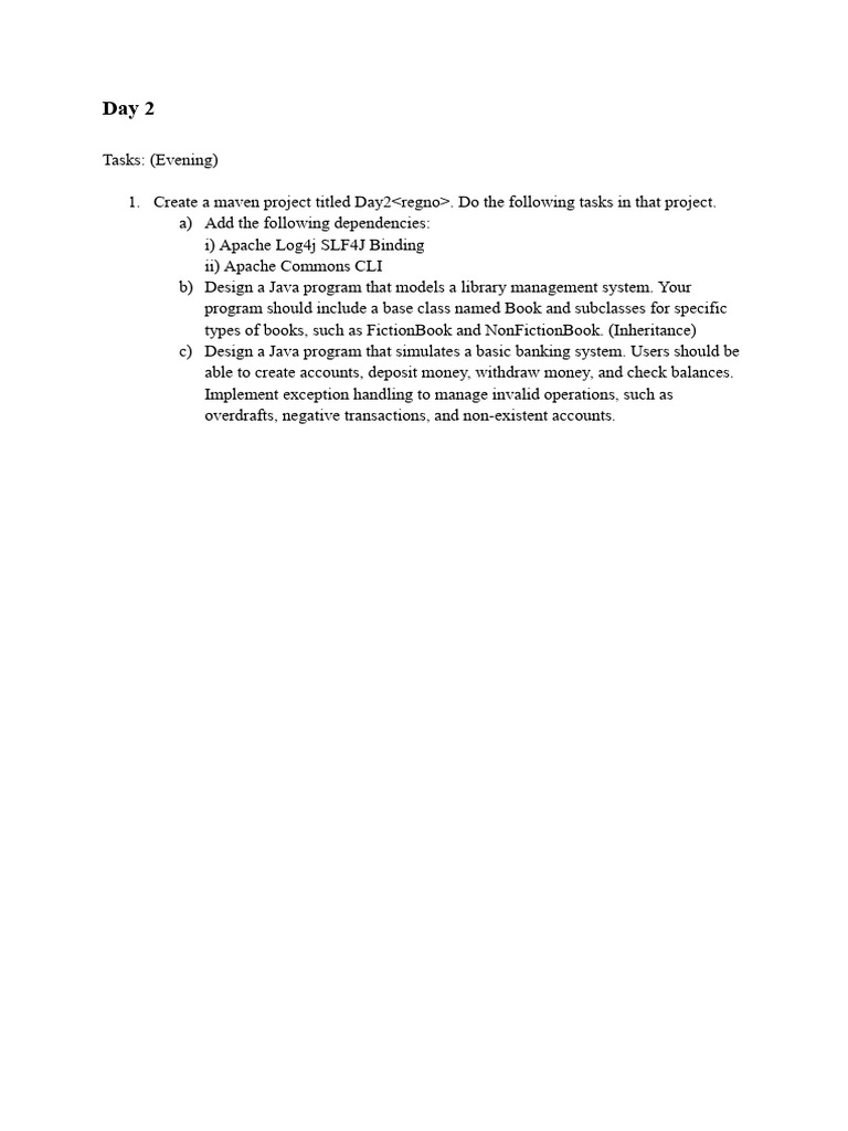 Day 2 - Tasks Evening | PDF | Computers