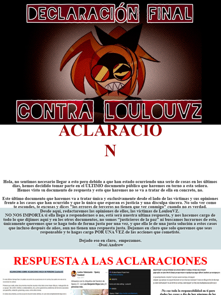 Denuncia Final Contra Loulou | PDF